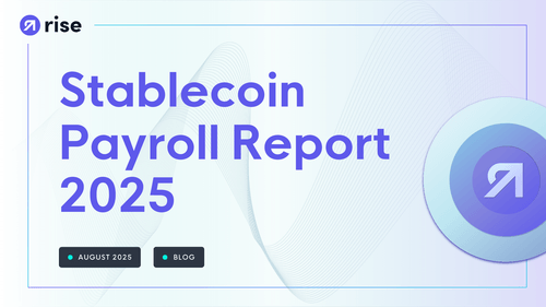 Rise | Stablecoin Payroll Report 2025: What 10,000+ Companies Reveal About Digital Payments